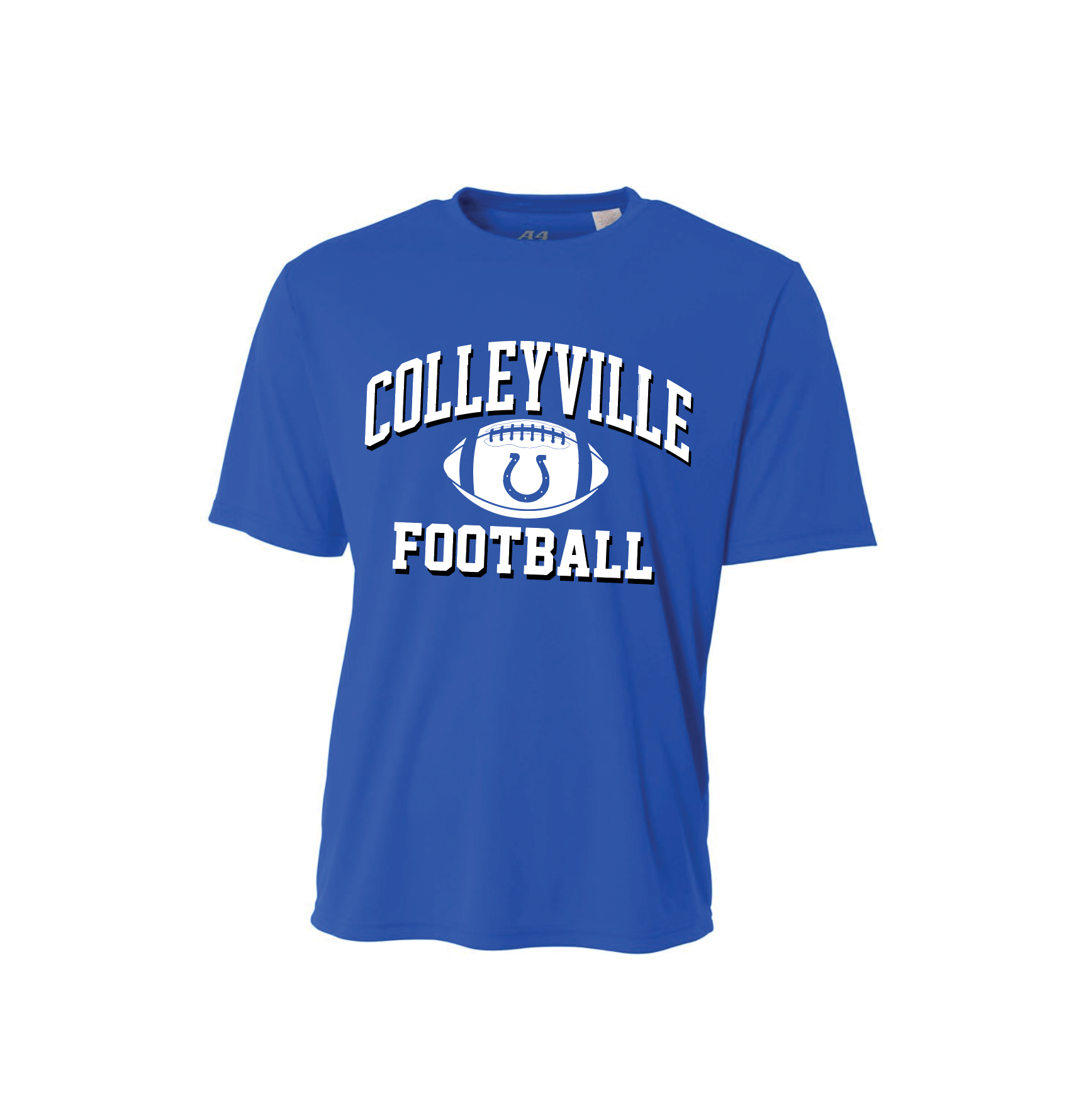 CMS Football Team - SS Performance DriFit Tee in Blue – Colleyville Colts